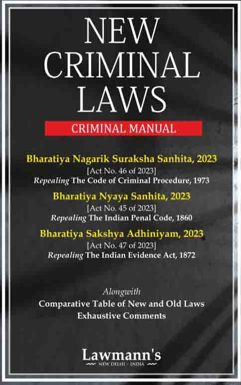Law Books - New Criminal Laws (BNSS - BNS - BSA) - Paperback - LM